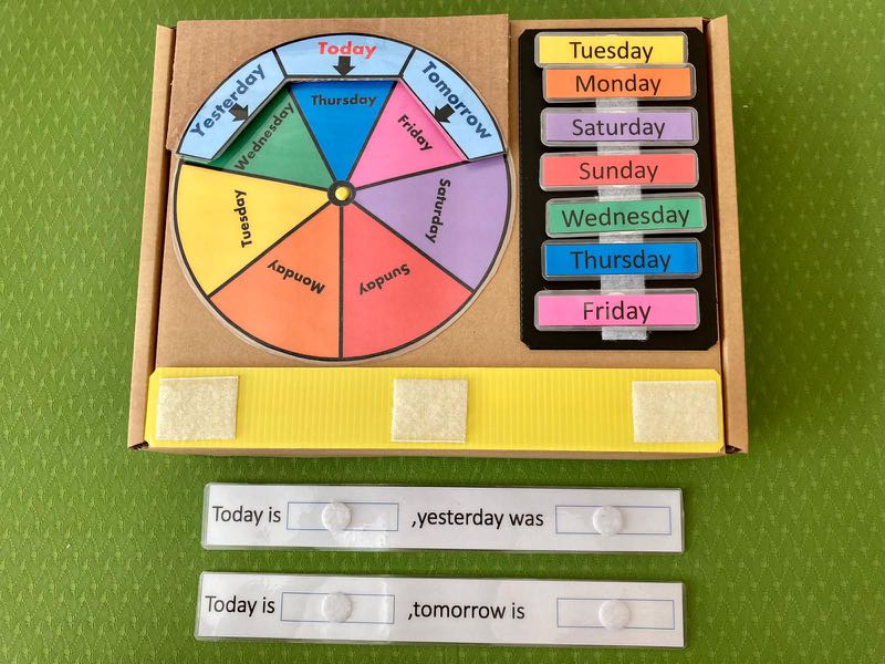 Days of The Week Spinner Task Box, Hobbies & Toys, Toys & Games on ...
