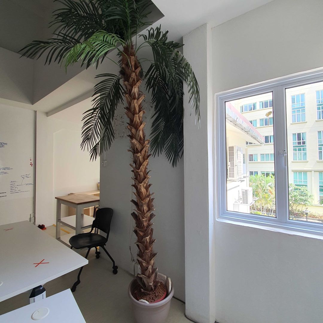 Fake Palm Tree, Furniture & Home Living, Home Decor, Artificial Plants ...