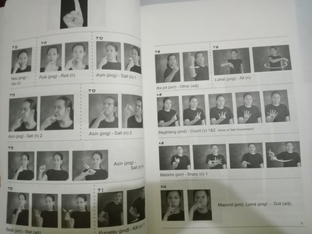 Filipino Sign Language Book, Hobbies & Toys, Books & Magazines, Fiction ...