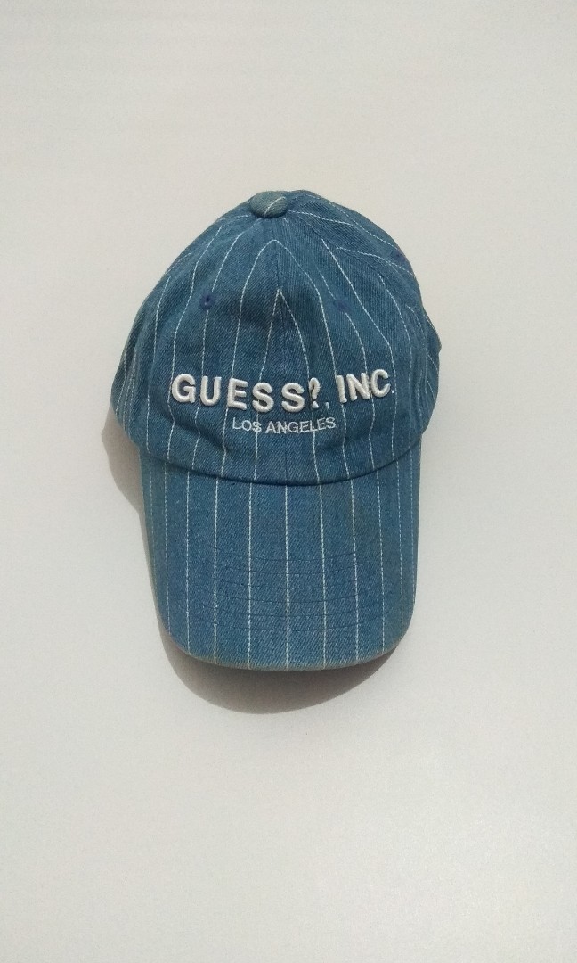 Guess vintage cap, Fesyen Pria, Aksesoris, Topi di Carousell