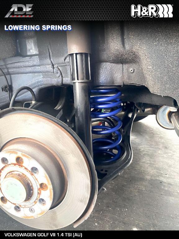 H&R LOWERING SPRINGS ON VOLKSWAGEN GOLF VII 1.4 TSI (AU), Car ...