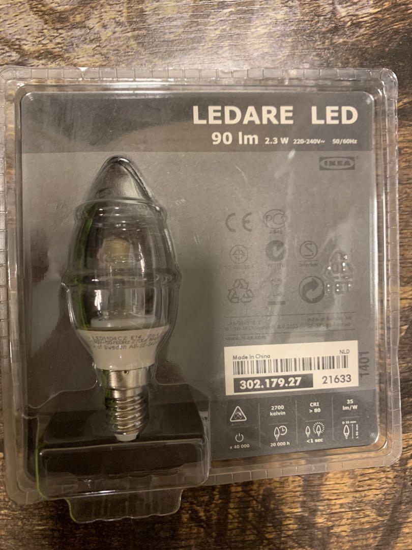 IKEA LEDARE LED lightbulb, Furniture & Home Living, Lighting & Fans ...