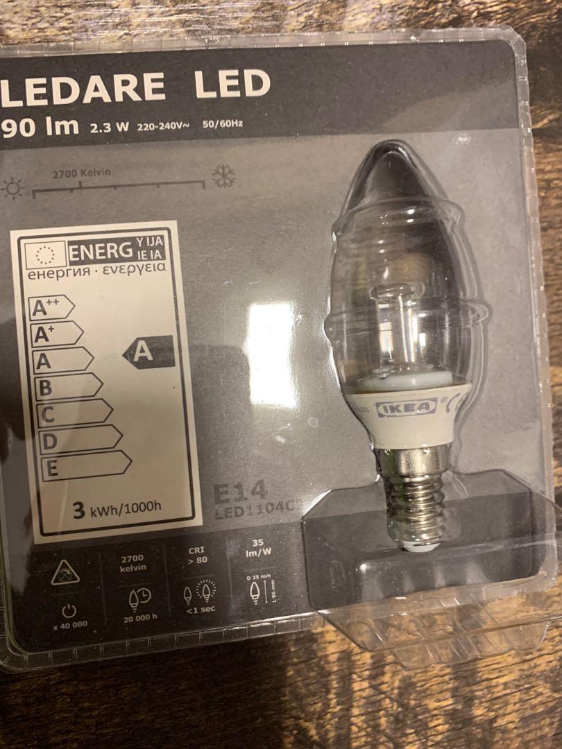 IKEA LEDARE LED lightbulb, Furniture & Home Living, Lighting & Fans ...