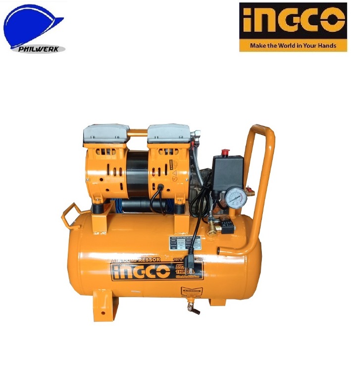Ingco Air Compressor 1hp 24Liters, Commercial & Industrial ...