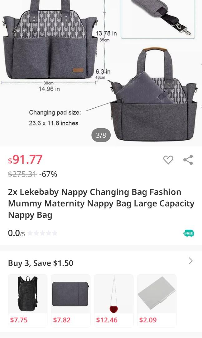 Leke Baby Diaper Tote Bag, Babies & Kids, Babies & Kids Fashion on ...