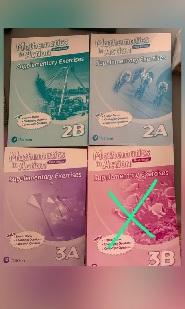 Mathematics in Action 2A, 2B （全新 ）& 3A 練習, 興趣及遊戲, 書本 & 文具, 教科書 - Carousell