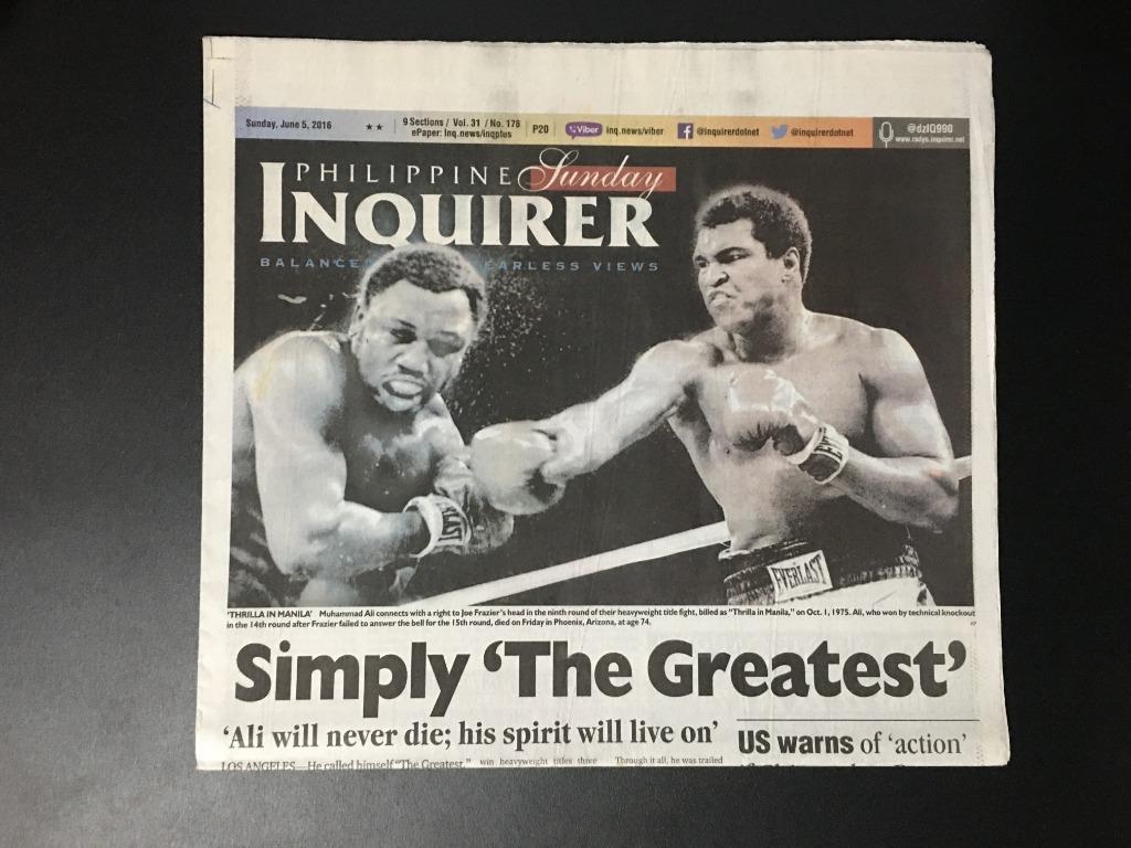 Muhammad Ali Newspaper Headlines, Hobbies & Toys, Memorabilia ...