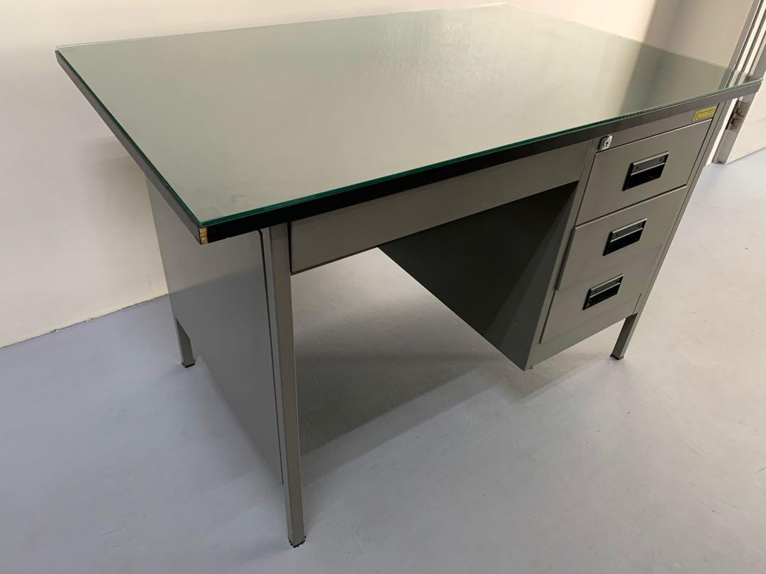 Office Metal Desk with Drawer Cabinets, Furniture & Home Living ...