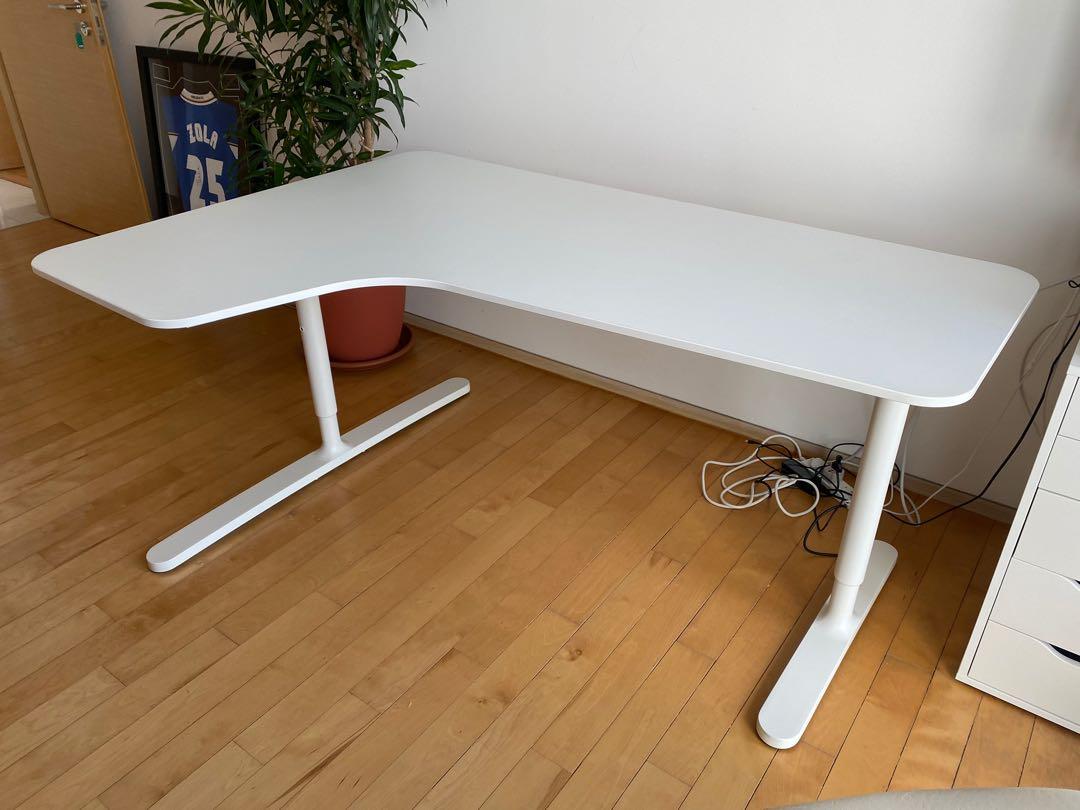 Perfect condition Bekant L shaped desk, Furniture & Home Living ...