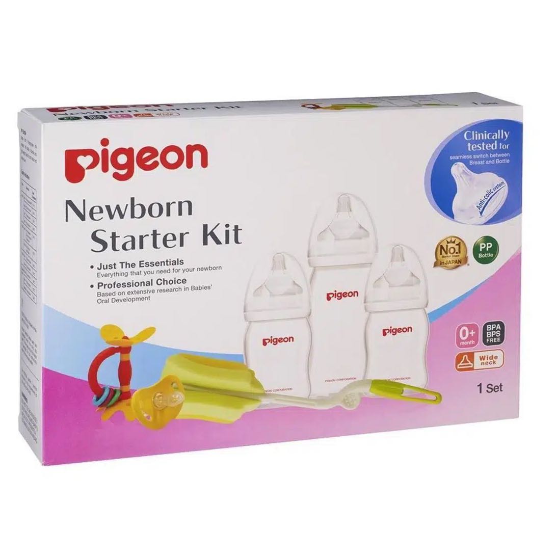 Pigeon Newborn Starter Kit + Free New Pigeon Breastmilk Storage Bottle ...