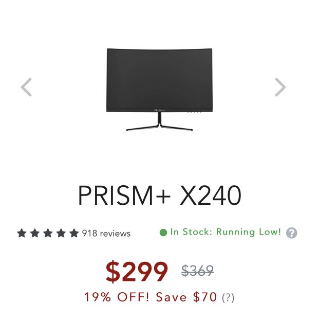 Prism+ monitor, Computers & Tech, Desktops on Carousell