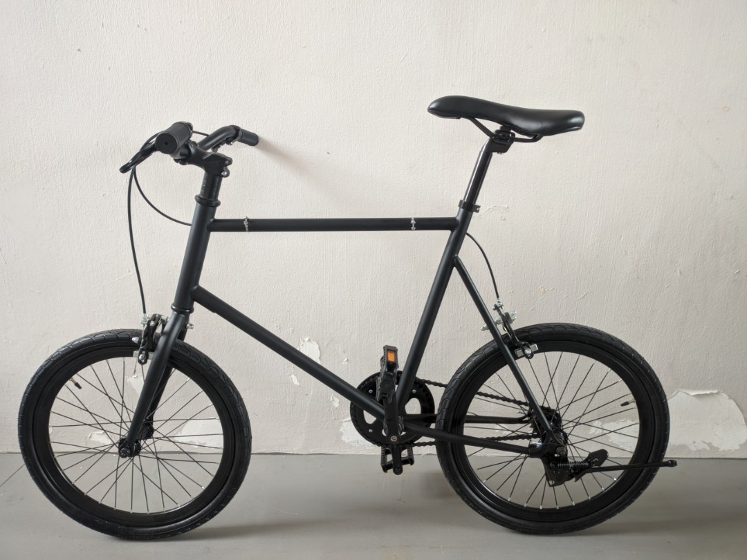 Pure black, mini velo fixie 20 inch, Sports Equipment, Bicycles & Parts ...