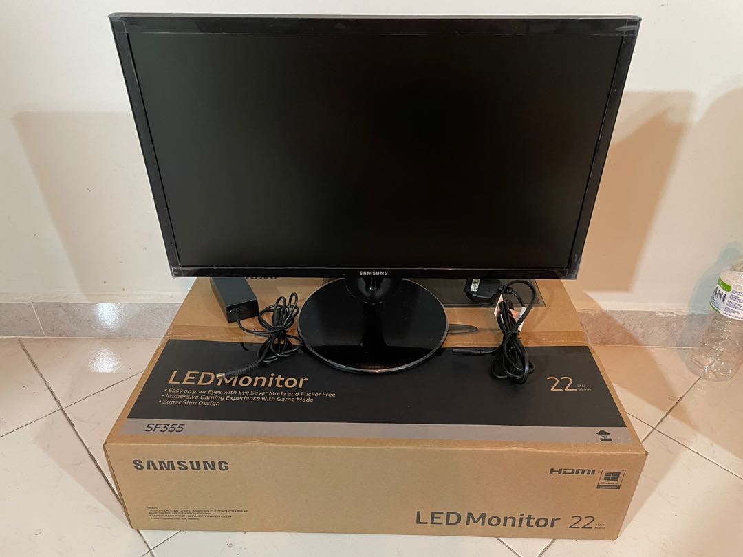 Samsung 22" FHD Monitor SF355 with Super Slim Design, Computers & Tech ...