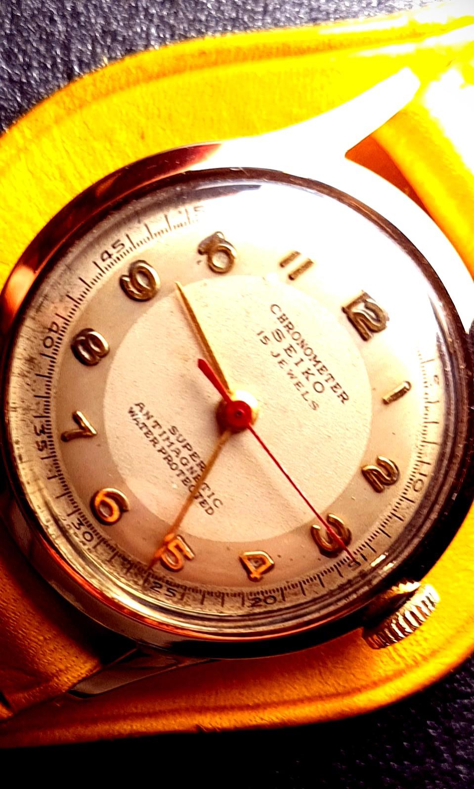 Seiko Chronometer 1952 14K SOLID Gold Super Rare Vintage Chronometer ...