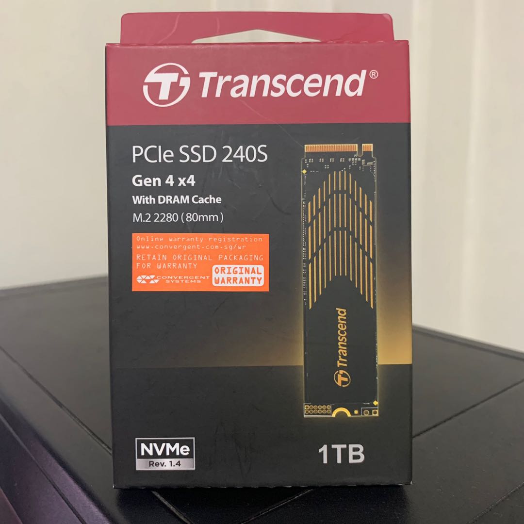 Transcend 240S 1TB PCIe Gen 4 x4 m.2 SSD with DRAM cache ( Local set ), Computers & Tech, Parts ...