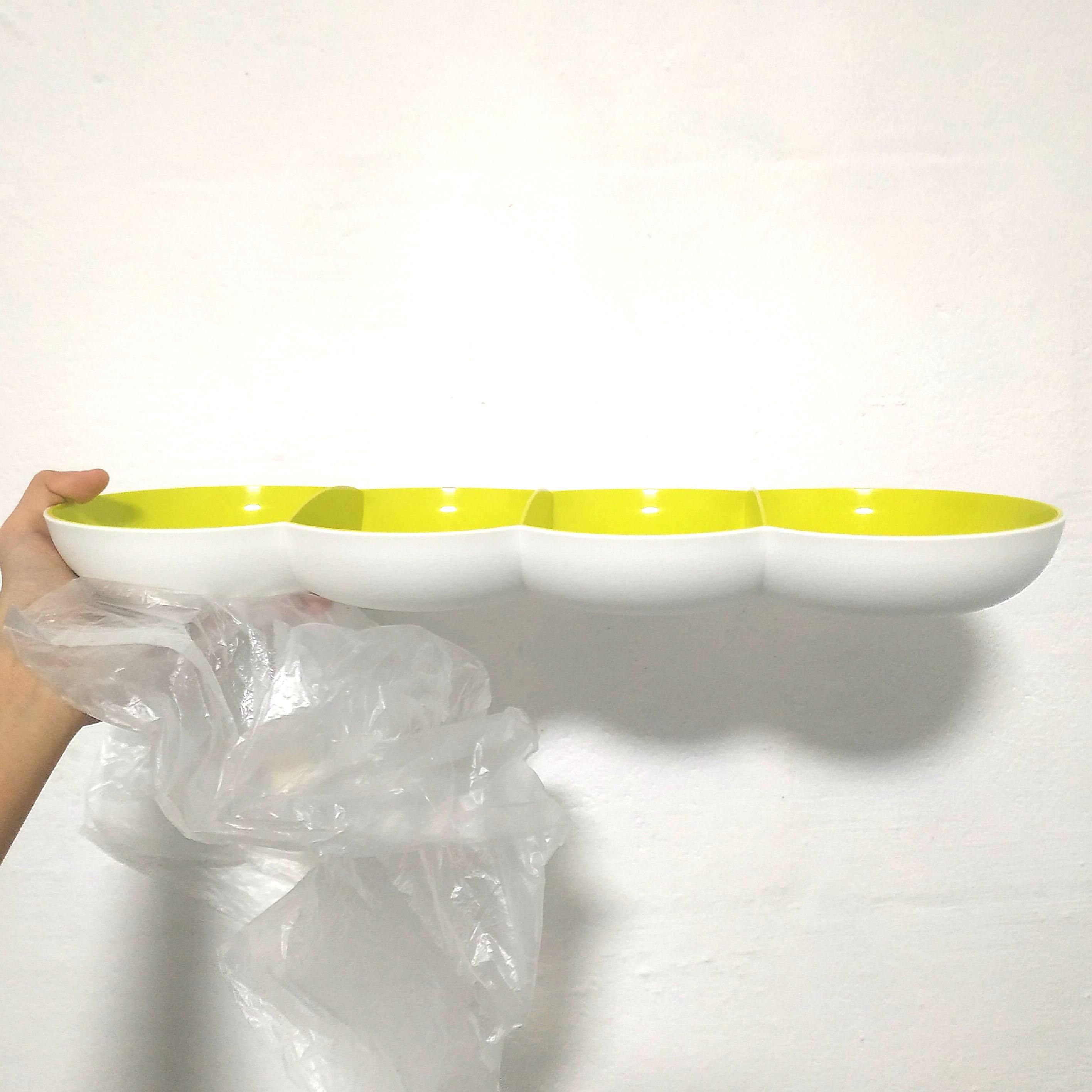 Tupperware Allegra 4 Peas Serving Server Tray Platter Plate Container ...