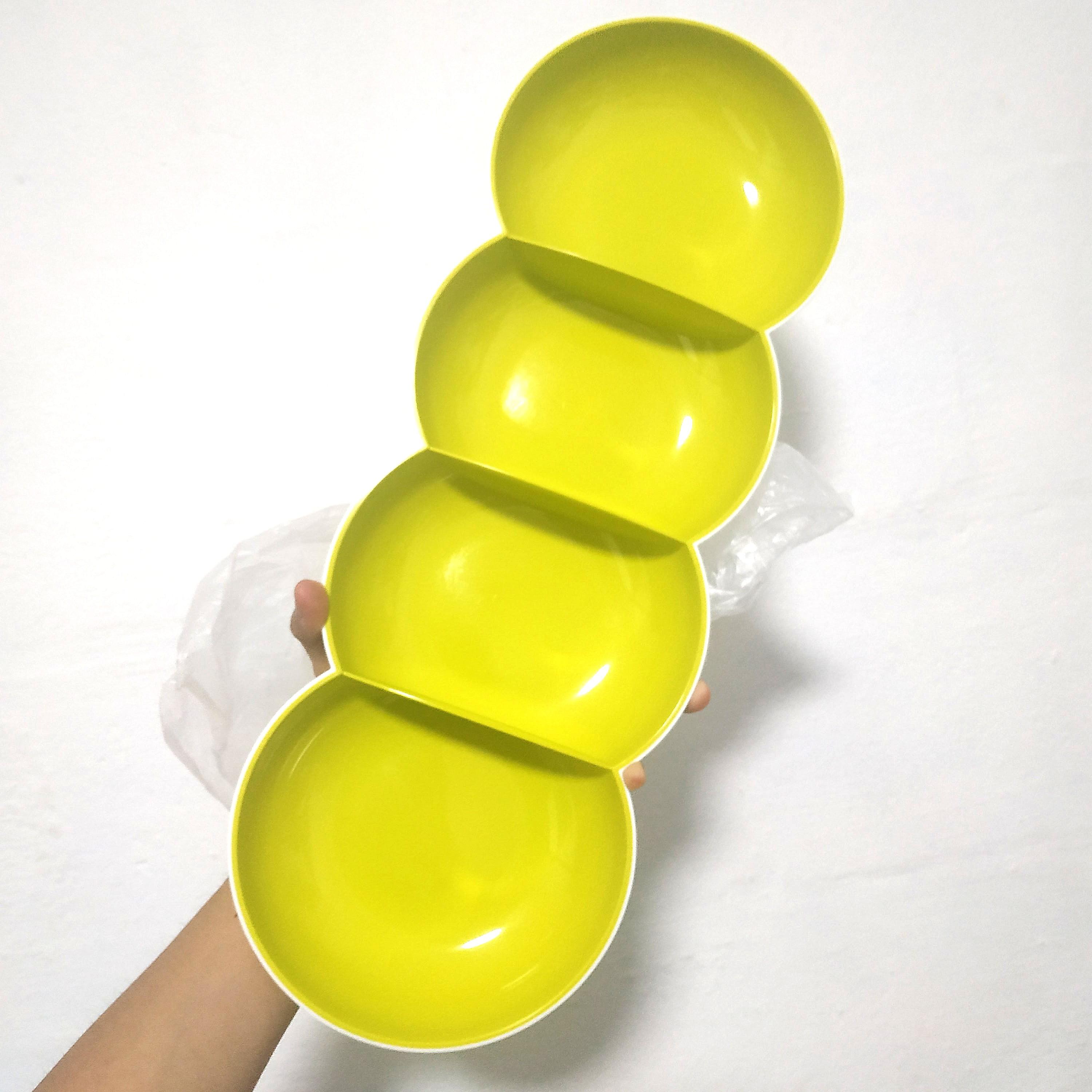 Tupperware Allegra 4 Peas Serving Server Tray Platter Plate Container ...