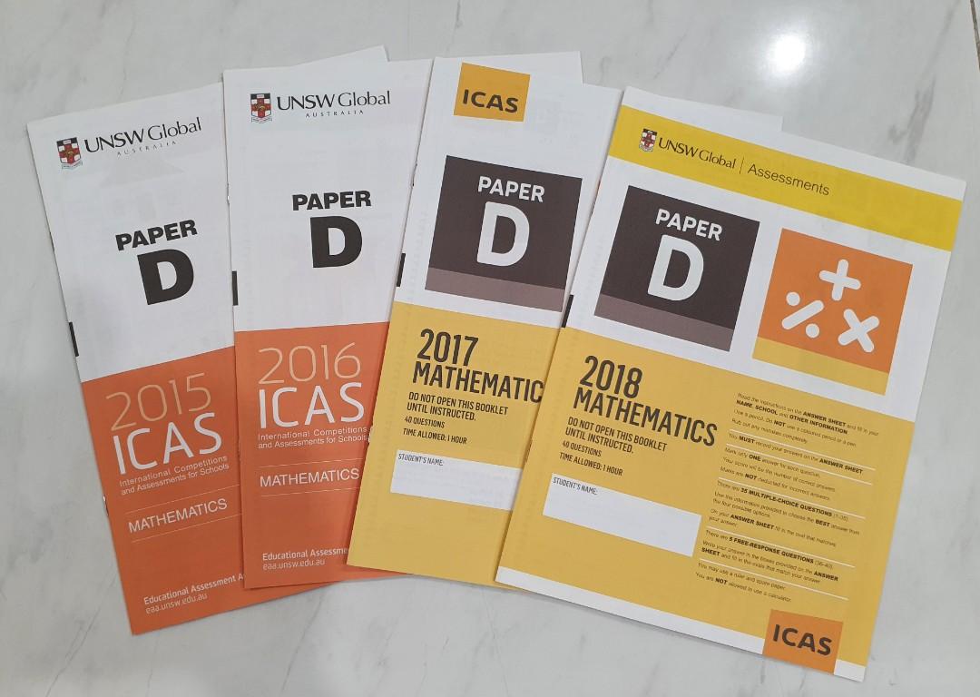 UNSW ICAS Past Papers, Hobbies & Toys, Books & Magazines, Assessment ...