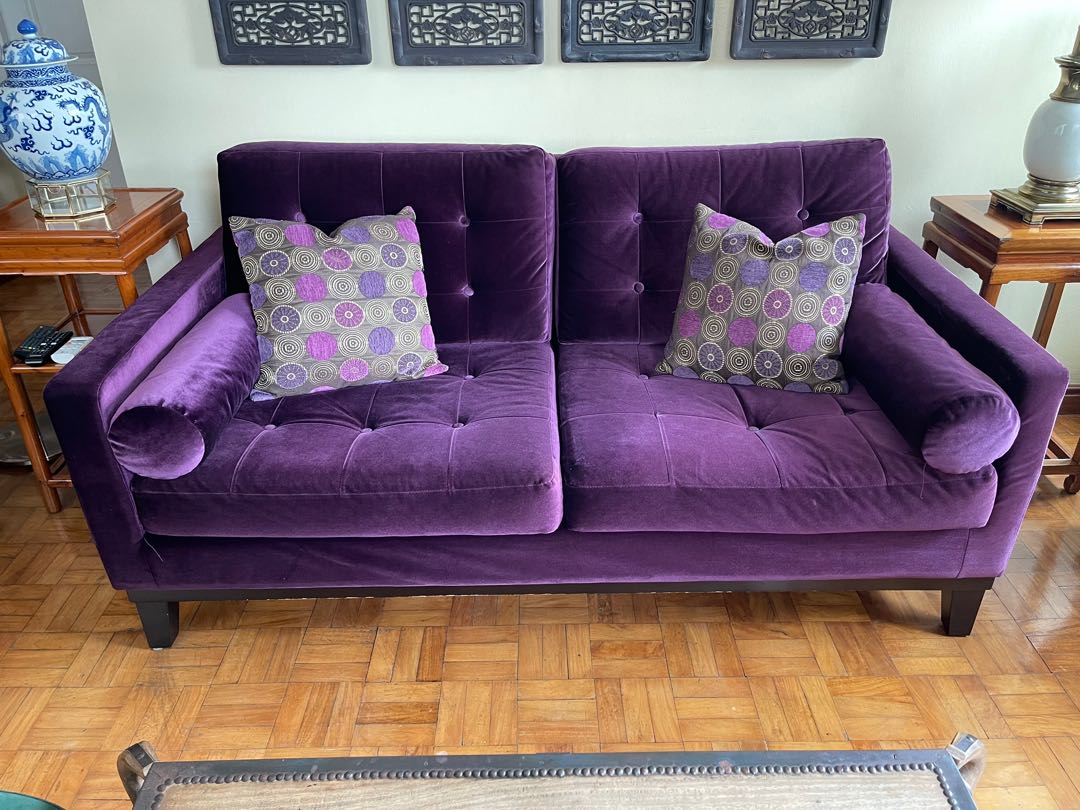 RUSH! Sofa Two Seater by Victoria Mondiale Made of Velvet , Furniture ...