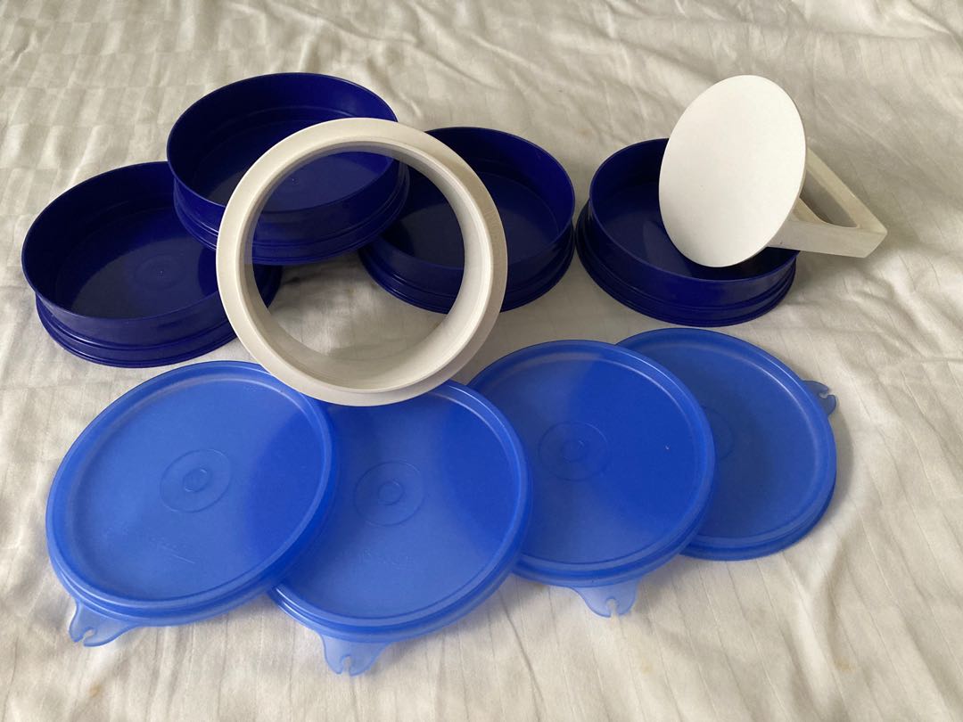 4X Tupperware Hamburger Patty Container, Furniture & Home Living ...