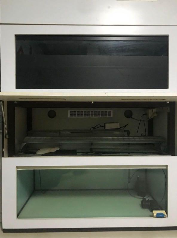 5 Feet Tall Double Decker Fish Tank, Furniture & Home Living, Furniture ...