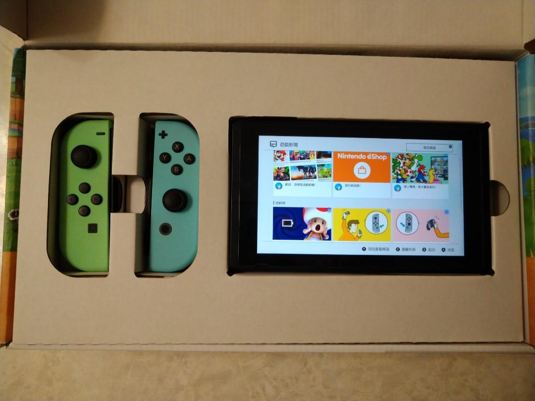 任天堂 NS Nintendo Switch 動物之森 特别版 主機 香港行貨 有單仲有半年保養 齊件, 電子遊戲, 電子遊戲機, Nintendo 任天堂 - Carousell