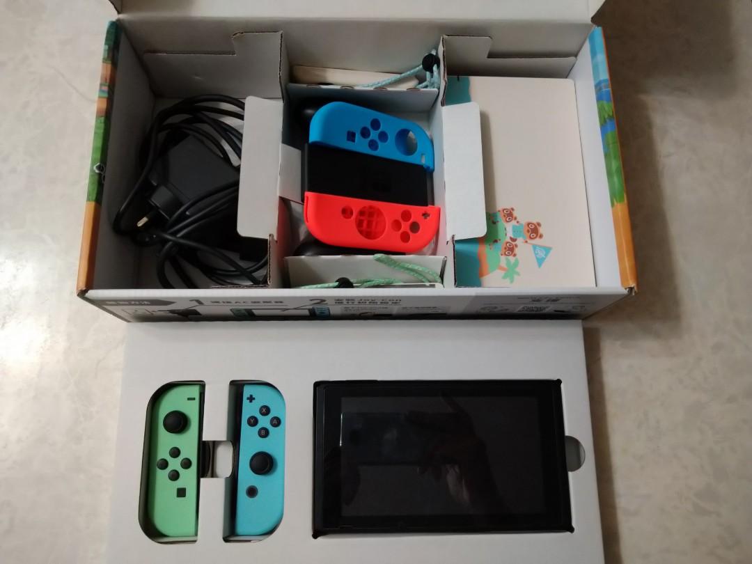 任天堂 NS Nintendo Switch 動物之森 特别版 主機 香港行貨 有單仲有半年保養 齊件, 電子遊戲, 電子遊戲機, Nintendo 任天堂 - Carousell