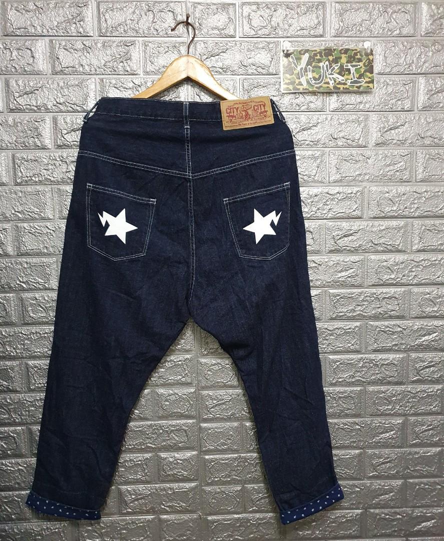 BAPESTA PANTS, Men's Fashion, Bottoms, Jeans on Carousell