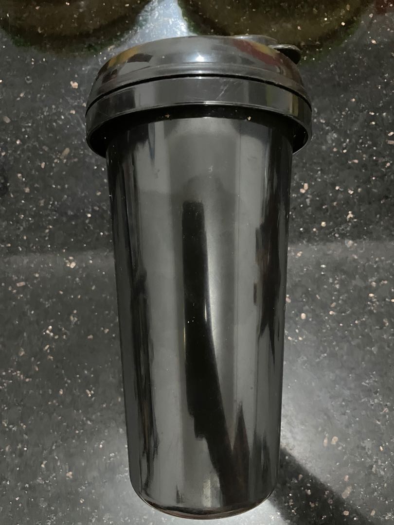 Black Tumbler - Botol Minum Hitam Polos, Kitchen & Appliances di Carousell