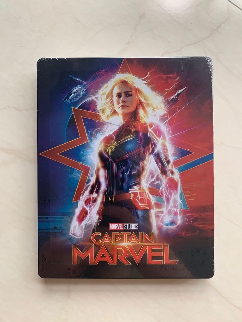Captain Marvel 4k UHD Steelbook (Exclusive), Hobbies & Toys, Music ...