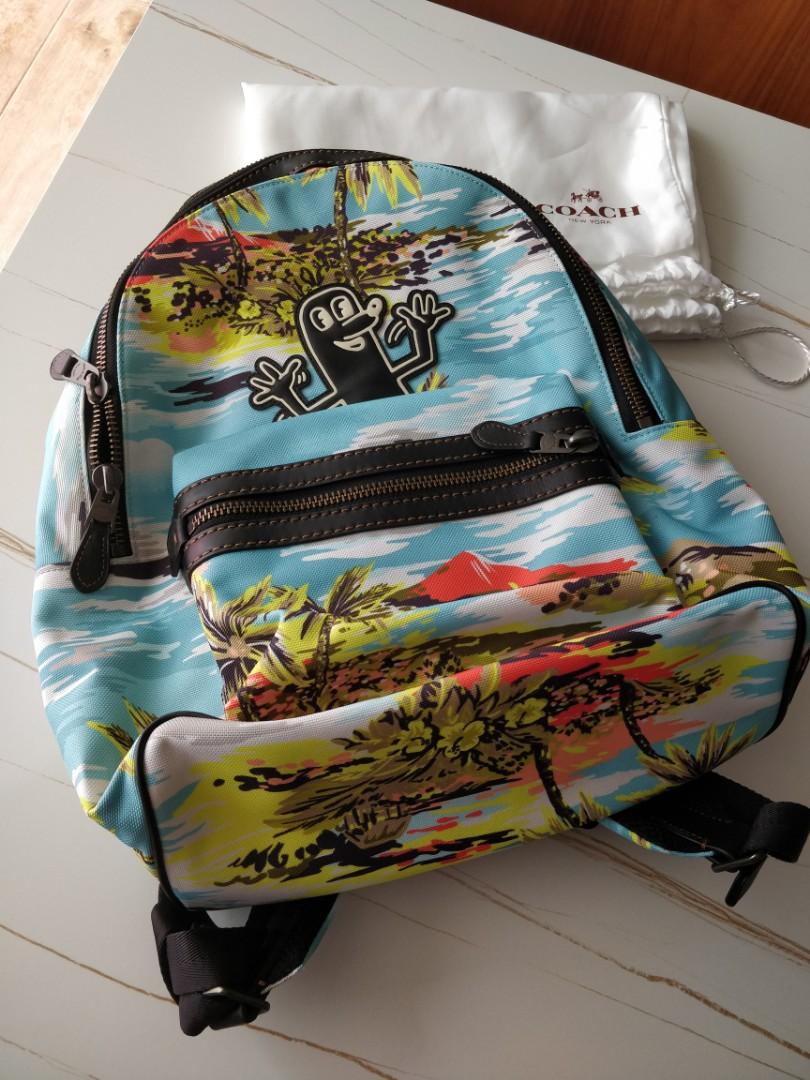 Coach x Keith Haring Academy Backpack, Women's Fashion, Bags & Wallets ...