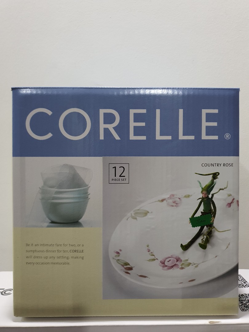 Corelle Country Rose, Furniture & Home Living, Kitchenware & Tableware ...