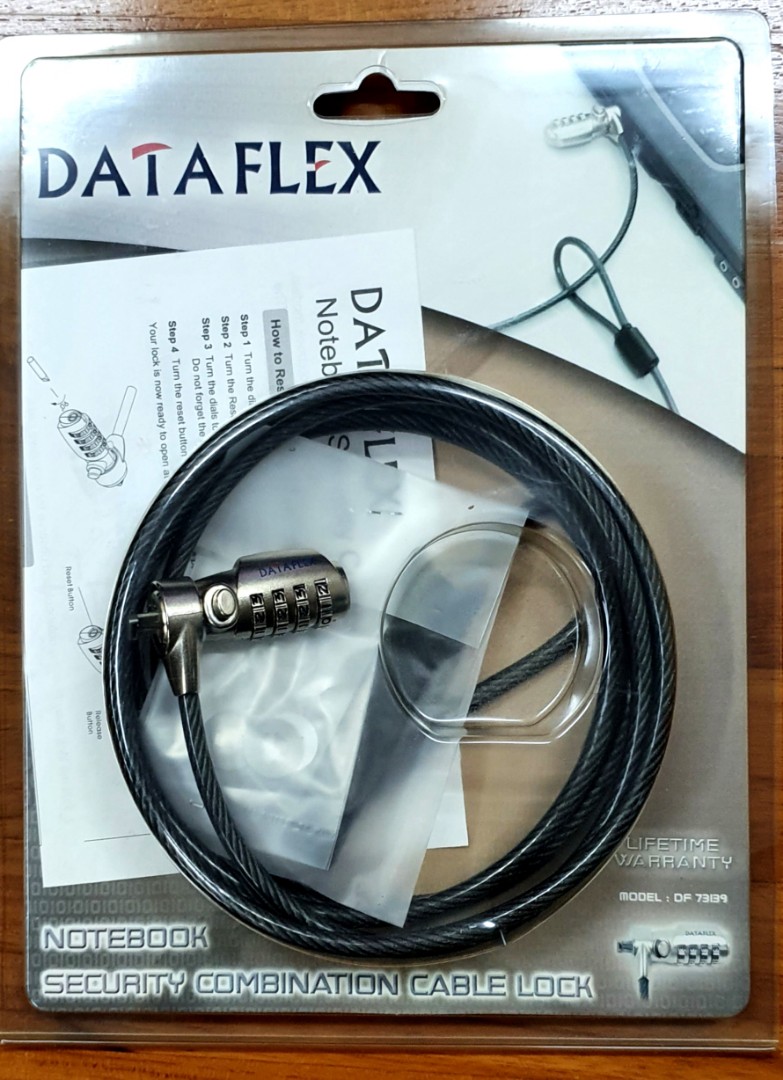 Dataflex Notebook Security Combination cable number lock., Computers ...
