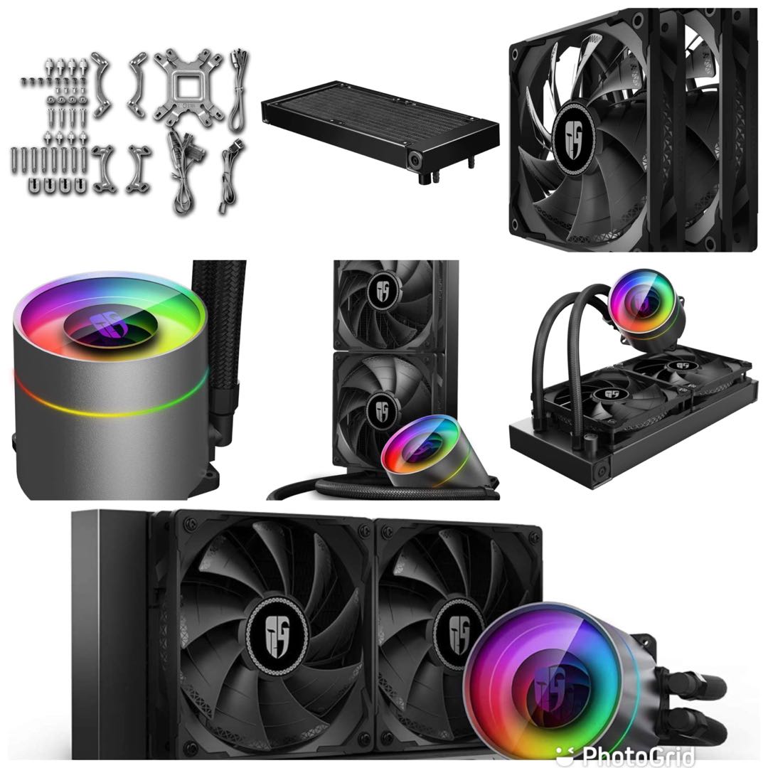 **SALE** DEEPCOOL Castle 240EX, 240mm Addressable RGB AIO Liquid CPU ...