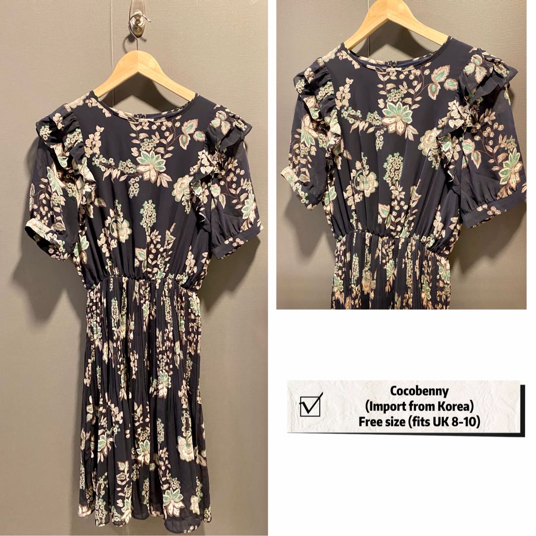 Floral Dress (Import from Korea), Women's Fashion, Dresses & Sets ...