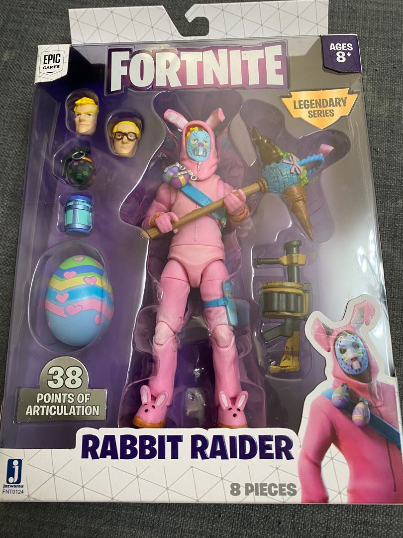 Fortnite rabbit Raider jazwares legendary series, 興趣及遊戲, 玩具 & 遊戲類 ...