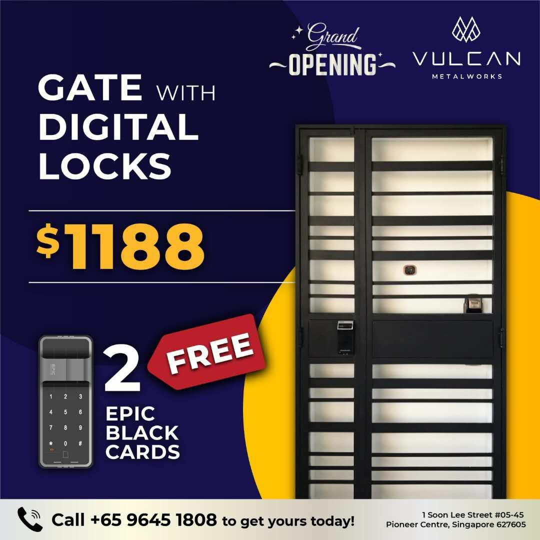 FREE DIGITAL LOCKS with Mild steel gate, Home Services, Renovations on ...