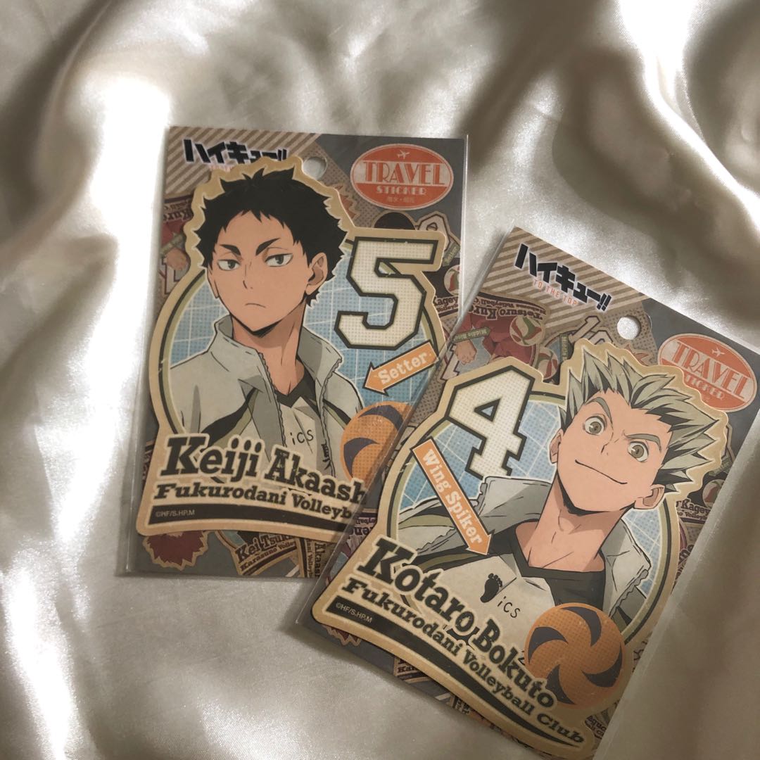 Haikyuu Bokuto Akaashi Travel Stickers, Hobbies & Toys, Memorabilia ...