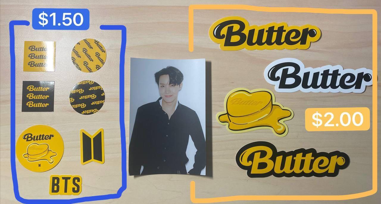 [In Stock / WTS] BTS Butter - Offical Stickers, Hobbies & Toys, Memorabilia & Collectibles, K ...