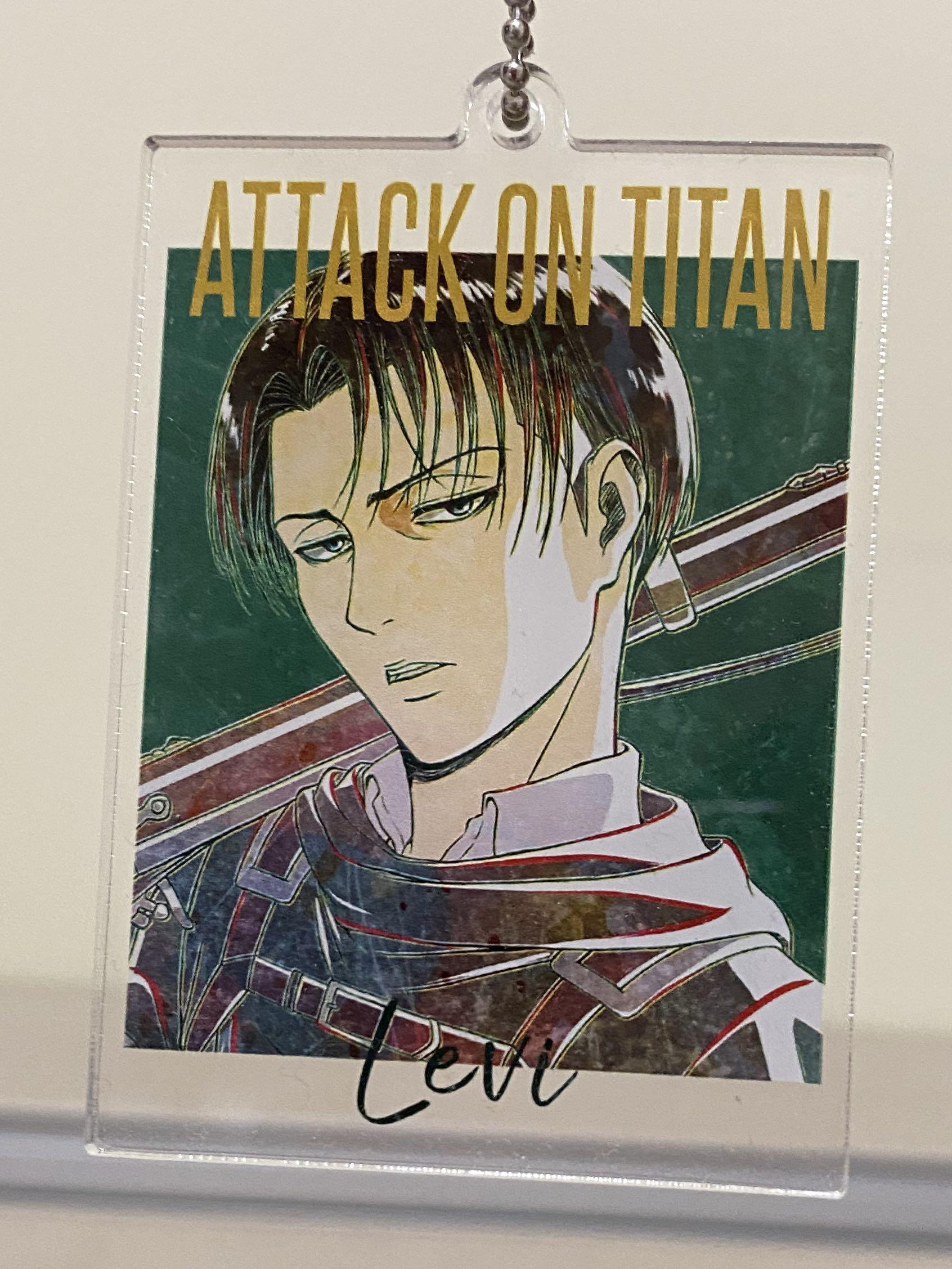 Levi Ackerman Attack on Titan Keychain, Hobbies & Toys, Memorabilia ...