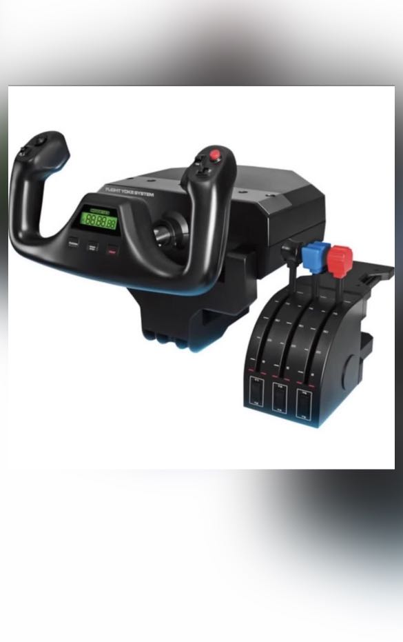 Logitech Saitek Flight Yoke System with Rudder Pedals, TV & Home ...