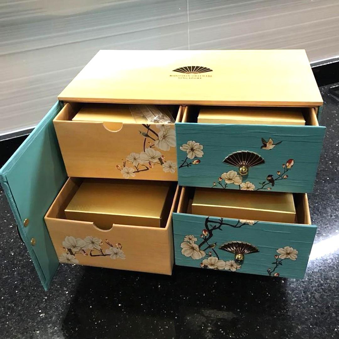 Mandarin Oriental Mooncake Box - jewellery tea sachets desk storage ...