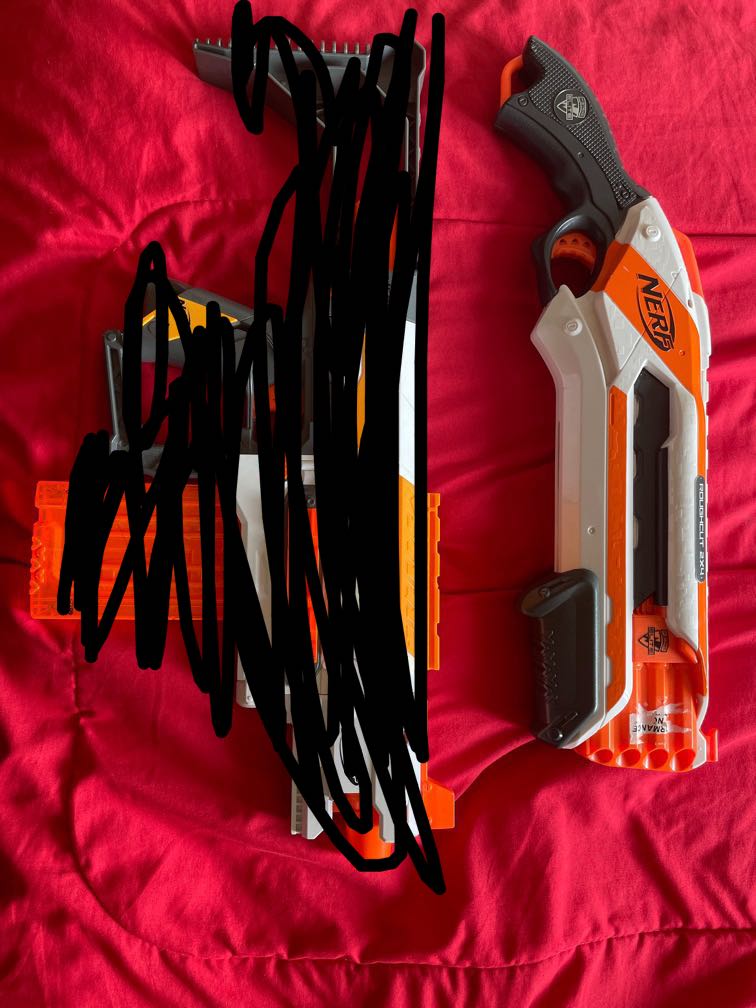Nerf white roughcut, Hobbies & Toys, Toys & Games on Carousell
