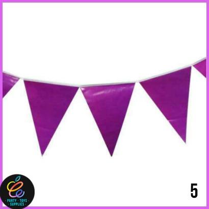 Party Flags Banderitas Chevron Stripes Plain Mini Happy Birthday ...