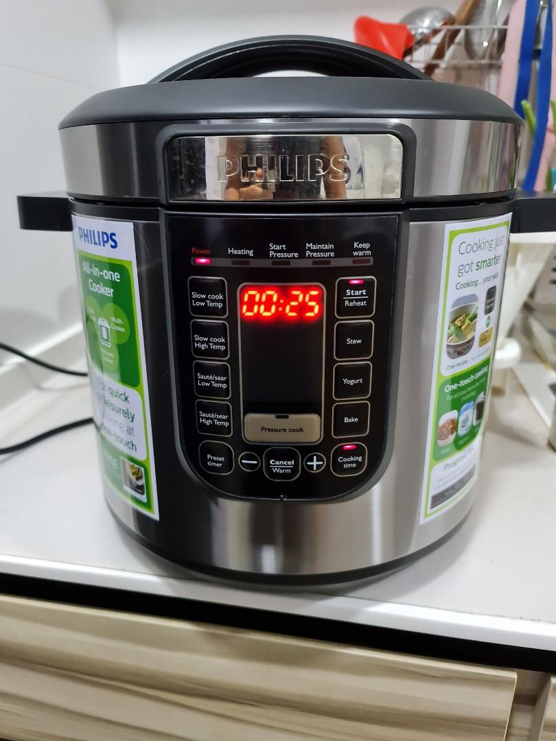 Philips HD2137 | Viva Collection All-In-One Pressure Cooker 6 Litres ...