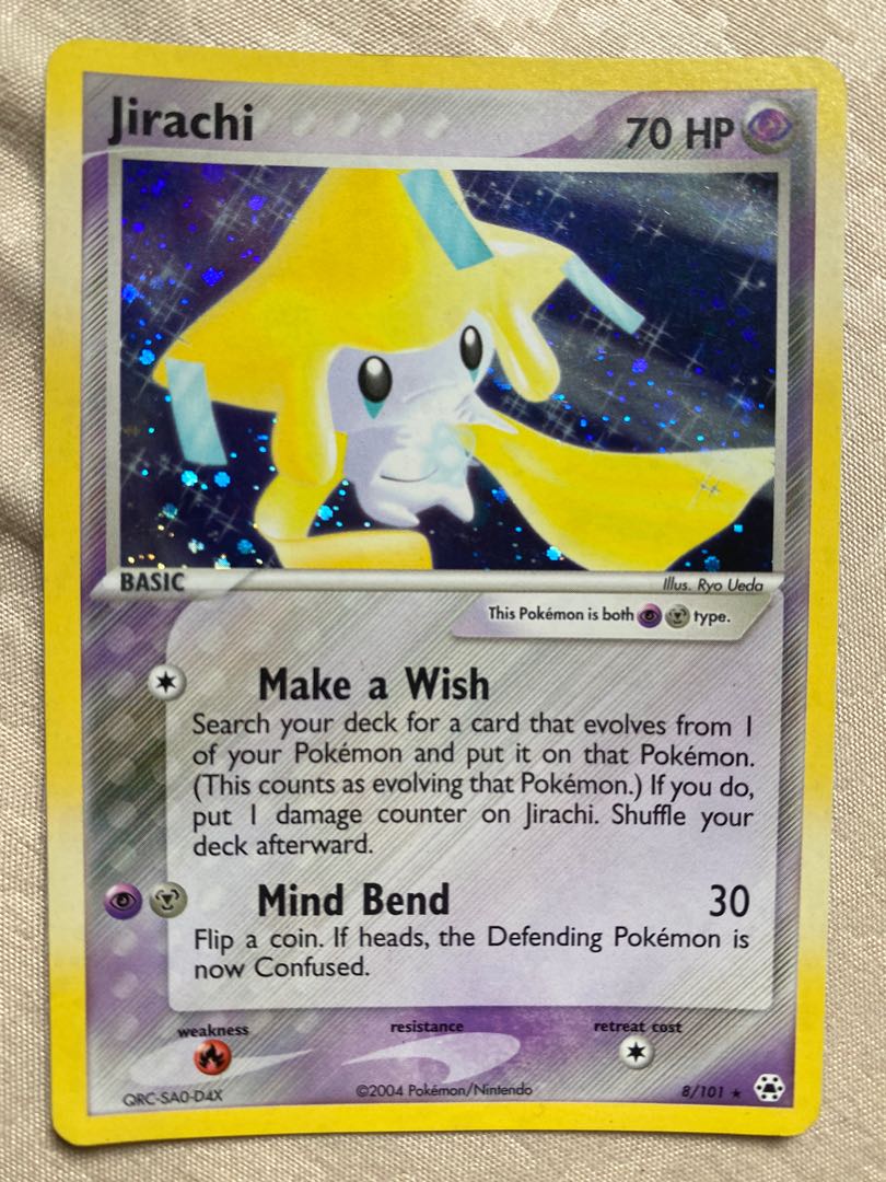 Pokemon card jirachi, Hobbies & Toys, Toys & Games on Carousell