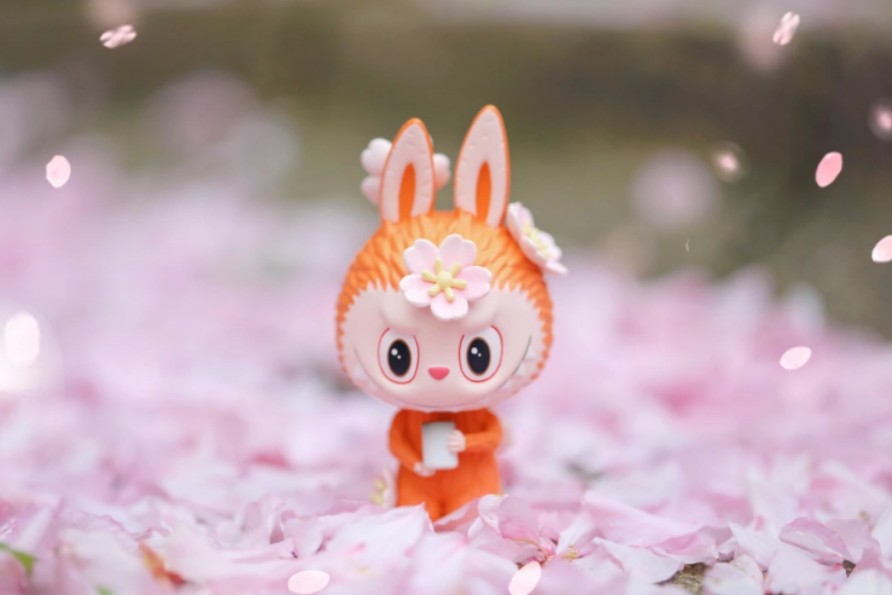 Popmart labubu cherry blossom pop mart blind box, Hobbies & Toys, Toys ...