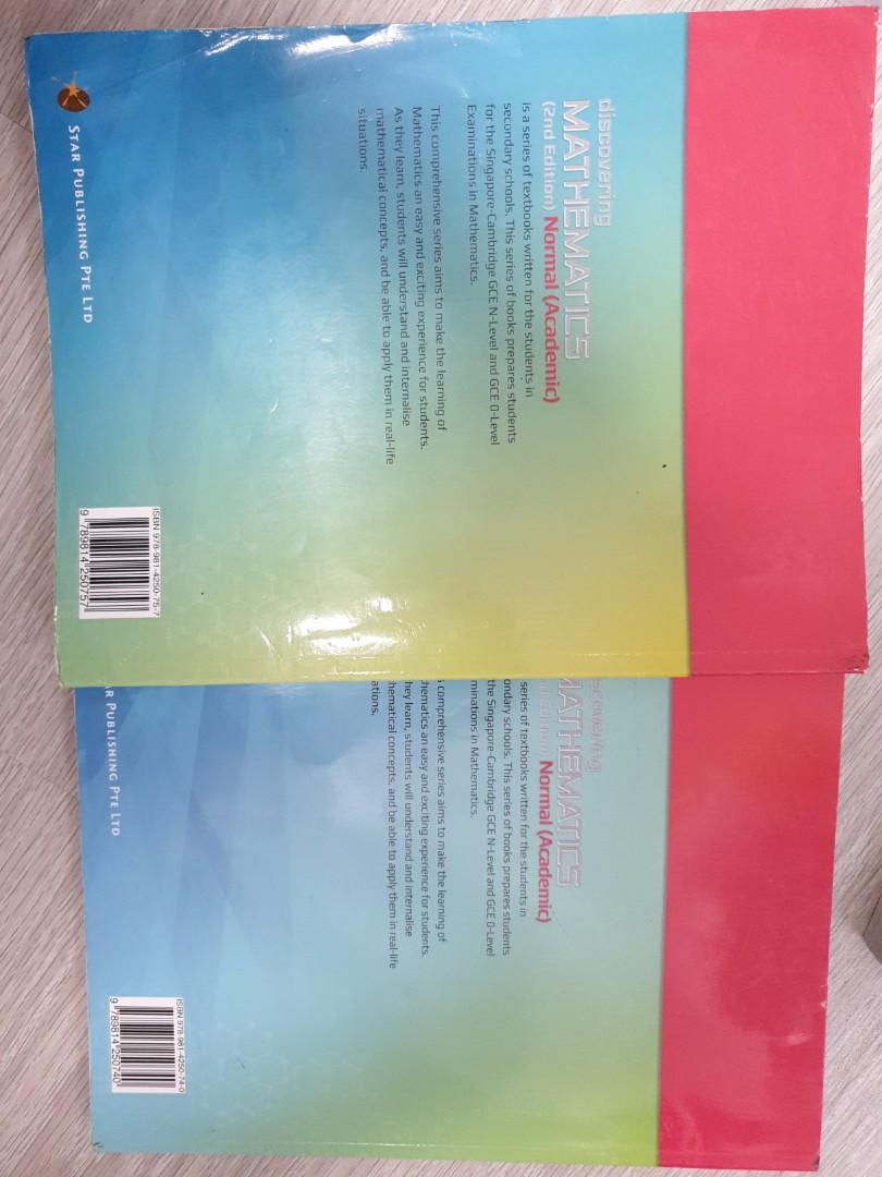 Secondary 1 ( Normal acad level) Mathematics textbooks, Hobbies & Toys ...