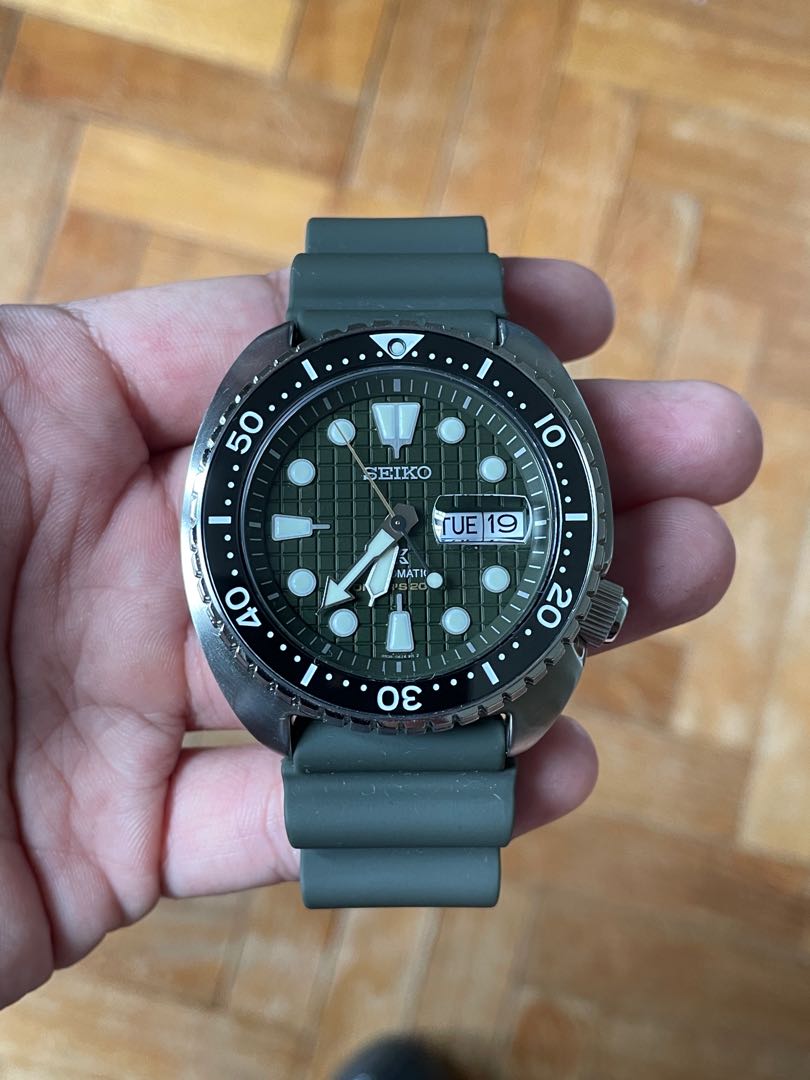 Seiko King Turtle SRPE05K1 (Grenade dial), Luxury, Watches on Carousell
