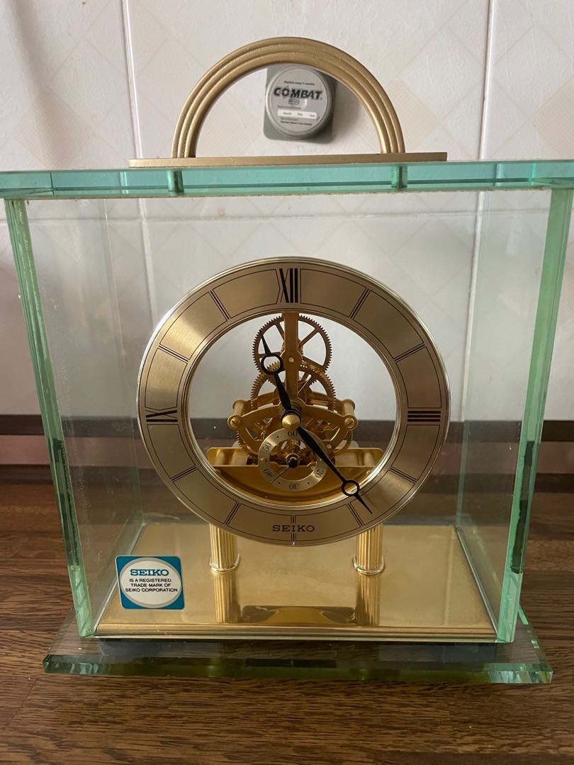 SEIKO table clock, Furniture & Home Living, Home Decor, Clocks on Carousell